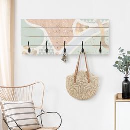 Bilderwelten Wandgarderobe Abstrakte Seelandschaft Pastellmuster