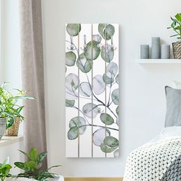 Bilderwelten Wandgarderobe Gr&uuml;nes Aquarell Eukalyptuszweig