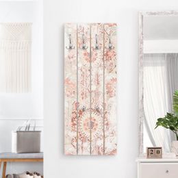 Bilderwelten Wandgarderobe einzigartig Landhaus Flurgarderobe - Antike Shabby Barocktapete II - Ornamente Garderobenpaneel Flur