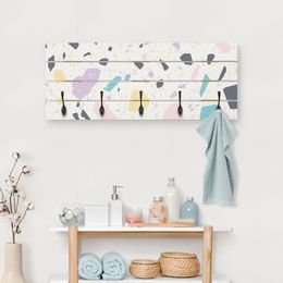 Bilderwelten Wandgarderobe Detailliertes Terrazzo Muster Capri