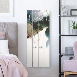 Bilderwelten Wandgarderobe Blumenbogen mit Gold