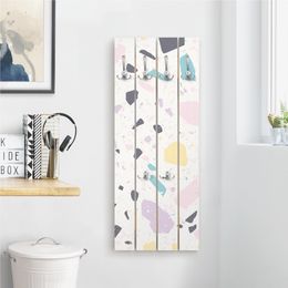 Bilderwelten Wandgarderobe Detailliertes Terrazzo Muster Capri