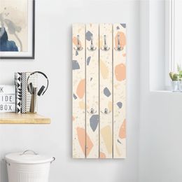 Bilderwelten Wandgarderobe Detailliertes Terrazzo Muster Siena