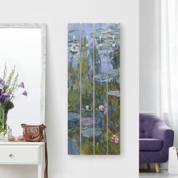 Bilderwelten Wandgarderobe einzigartig Blumen modern Flurgarderobe - Claude Monet - Seerosen (Nympheas) - Landschaft Garderobenpaneel Flur