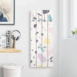 Bilderwelten Wandgarderobe Detailliertes Terrazzo Muster Capri