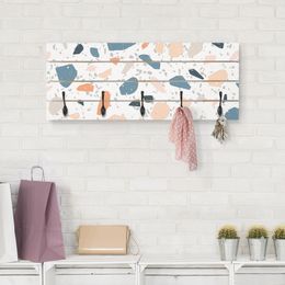 Bilderwelten Wandgarderobe Detailliertes Terrazzo Muster Asti
