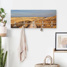 Bilderwelten Wandgarderobe Holzpalette D&uuml;nenweg auf Sylt
