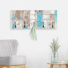 Bilderwelten Wandgarderobe Holzpalette Maritime Planks