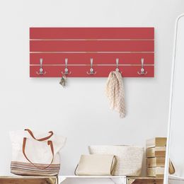 Bilderwelten Wandgarderobe Holzpalette Colour Carmin