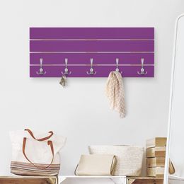 Bilderwelten Wandgarderobe Holzpalette Colour Purple