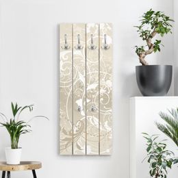 Bilderwelten Wandgarderobe Holzpalette Perlmutt Ornament Design