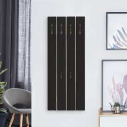 Bilderwelten Wandgarderobe Holzpalette Colour Black