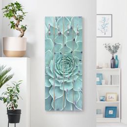 Bilderwelten Wandgarderobe Holzpalette Kaktus Agave
