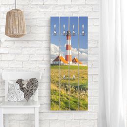 Bilderwelten Wandgarderobe Holzpalette Leuchtturm in Schleswig-Holstein