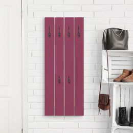 Bilderwelten Wandgarderobe Holzpalette Colour Wine Red