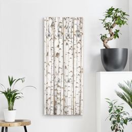 Bilderwelten Wandgarderobe Holzpalette No.YK15 Birkenwand