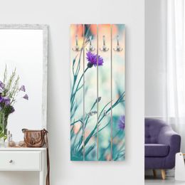 Bilderwelten Wandgarderobe Holzpalette Kornblumen