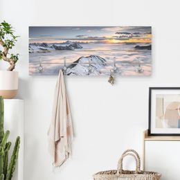 Bilderwelten Wandgarderobe Holzpalette Blick &uuml;ber Wolken und Berge