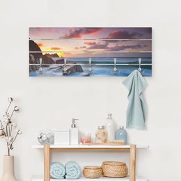 Bilderwelten Wandgarderobe Holzpalette Am Meer in Cornwall