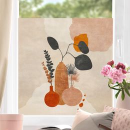 Bilderwelten Fensterfolie Boho Vasen
