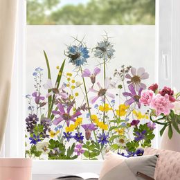 Bilderwelten Fensterfolie Duftende Blumenwiese