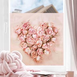 Bilderwelten Fensterfolie Rosenherz