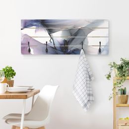 Bilderwelten Wandgarderobe Violett im Fluss