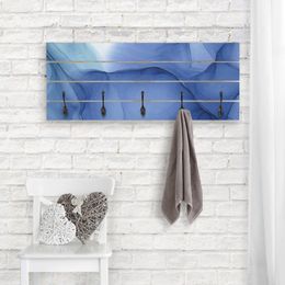 Bilderwelten Wandgarderobe Meliertes Tintenblau