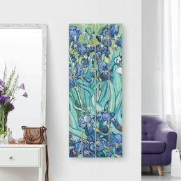Bilderwelten Wandgarderobe einzigartig Blumen modern Flurgarderobe - Vincent van Gogh - Iris - Deko Garderobenpaneel Flur