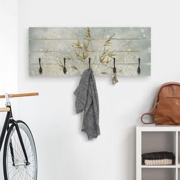 Bilderwelten Wandgarderobe Zarte Zweige im Winternebel