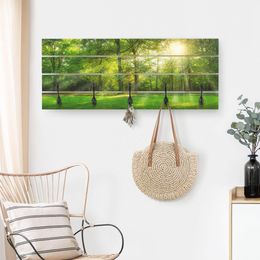 Bilderwelten Wandgarderobe Spaziergang im Wald