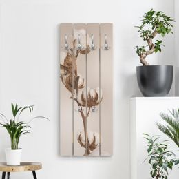 Bilderwelten Wandgarderobe Zerbrechlicher Baumwollzweig