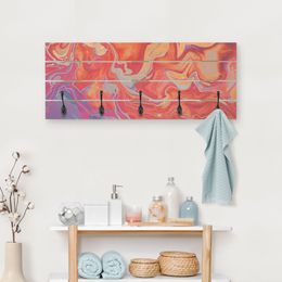 Bilderwelten Wandgarderobe Spiel der Farben Goldenes Feuer