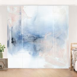 Schiebegardine Indigo & Rouge I