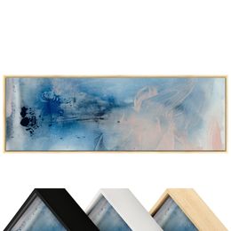 Leinwandbild Abstrakt Indigo & Rouge I