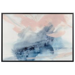 Leinwandbild Abstrakt Indigo & Rouge II