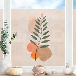 Bilderwelten Fensterfolie Boho Bl&auml;tter II