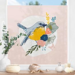 Bilderwelten Fensterfolie Lisa Dolson - Vogel im Fr&uuml;hling