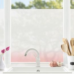 Bilderwelten Fensterfolie Dip-Dye Blasses Pink