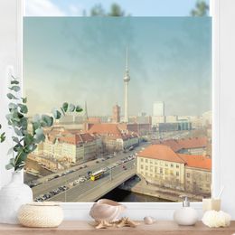Bilderwelten Fensterfolie Berlin am Morgen