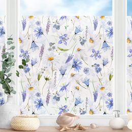 Bilderwelten Fensterfolie Glockenblumenwiese