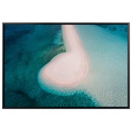 Leinwandbild Sandbank im Ozean
