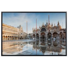 Leinwandbild Markusplatz in Venedig