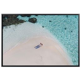 Leinwandbild Paar am Strand