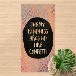 Bilderwelten Kork-Teppich Throw Kindness Around Like Confetti