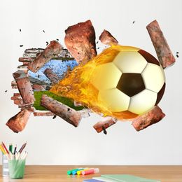 Bilderwelten Wandtattoo Sport modern 3D-Effekt Wandaufkleber - Fu&szlig;ball - Fu&szlig;ball Kinderzimmer Baby M&auml;dchen Jungen