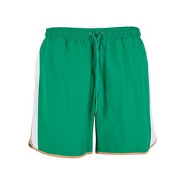 Urban Classics Badehose Herren Gr&ouml;&szlig;e XXL hellbraun / dunkelgr&uuml;n / wei&szlig;