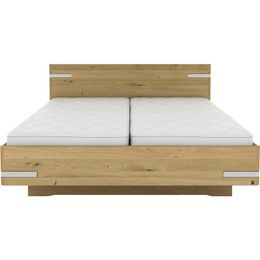 Musterring Holzbett »Savona, Bettgestell, Bettrahmen, teilmassiv Bianco-Eiche« Belastbarkeit 220 Kg, 4-fache Liegehöhenverstellung, MADE IN...