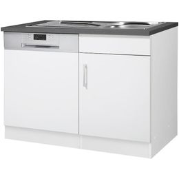 KOCHSTATION Sp&uuml;lenschrank &raquo;KS-Paris&laquo; wei&szlig; Holzwerkstoff