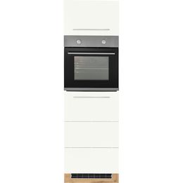 KOCHSTATION Backofen/K&uuml;hlumbauschrank &raquo;KS-Wien&laquo; 60 cm breit, f&uuml;r autarken Backofen und Einbauk&uuml;hlschrank wei&szlig;/wotaneiche wotaneiche